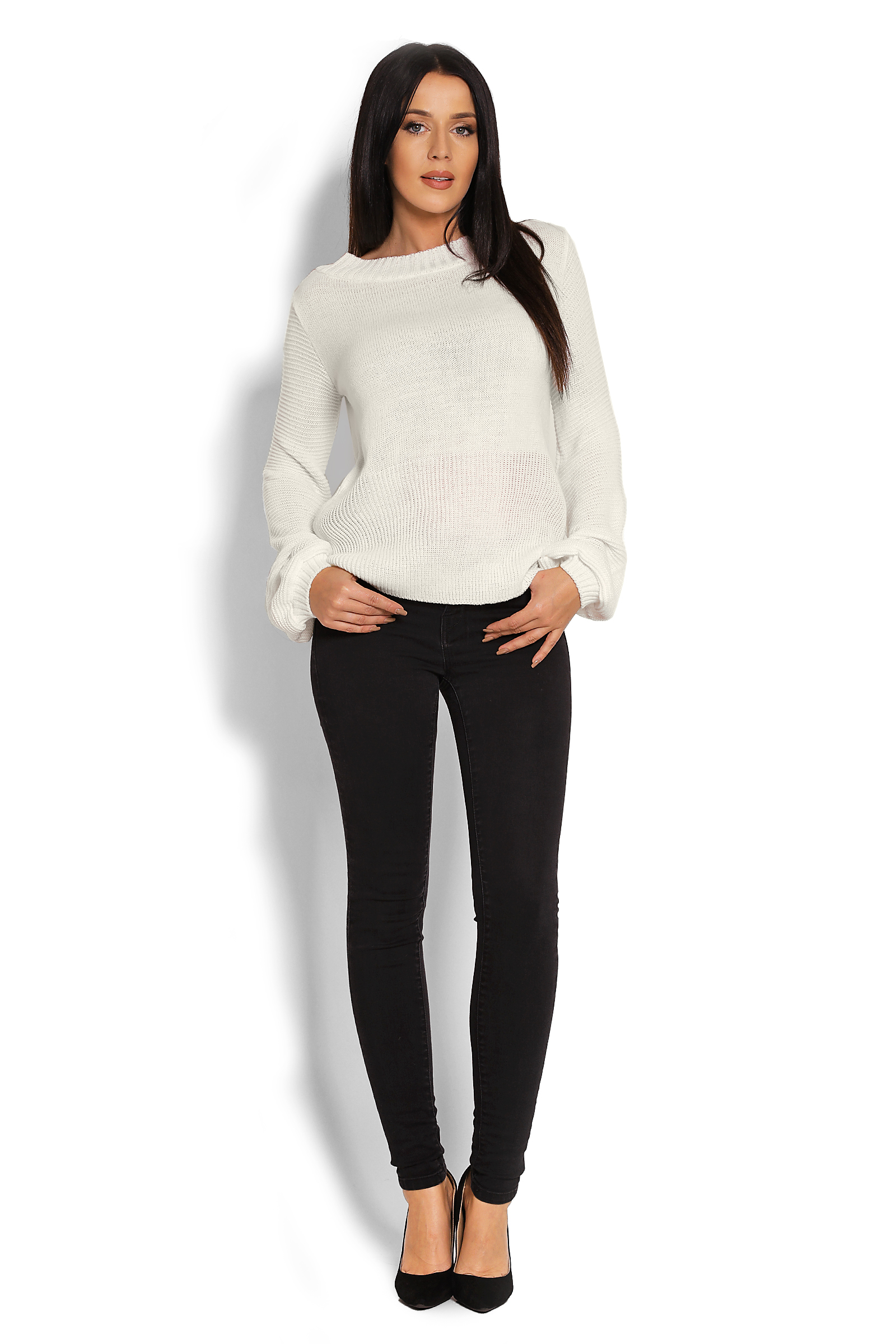 40010 JUMPER WITH PUFFY SLEEVES CREAM PeeKaBoo